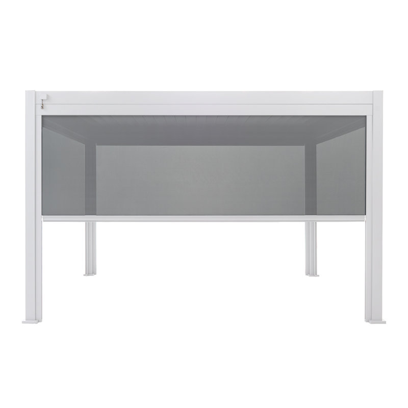 Gardesol Aluminum Pull-Down Privacy Screen Adjustable Side Shade for ...