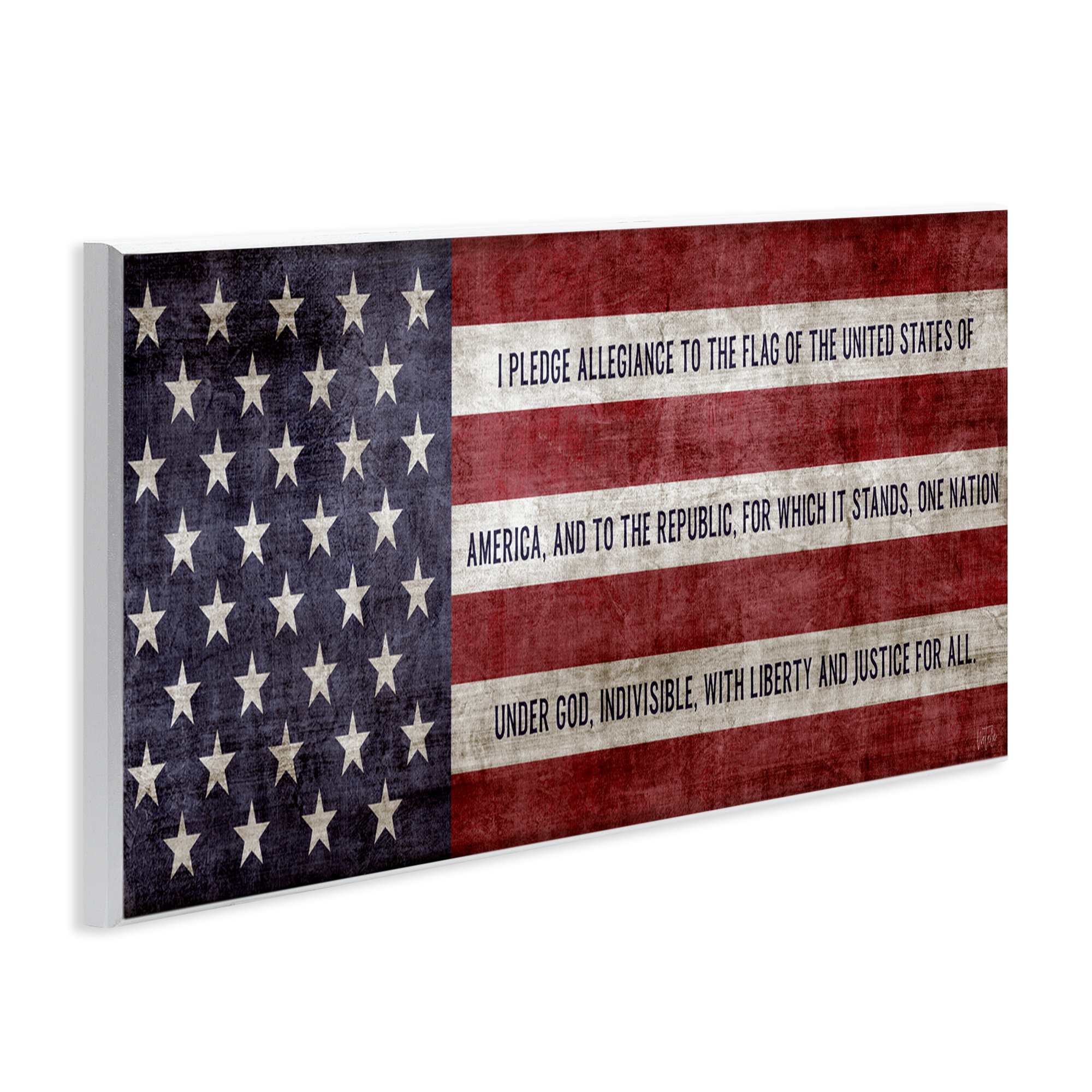 Ophelia & Co. Pledge Of Allegiance Flag Wall Plaque Art, design by ...