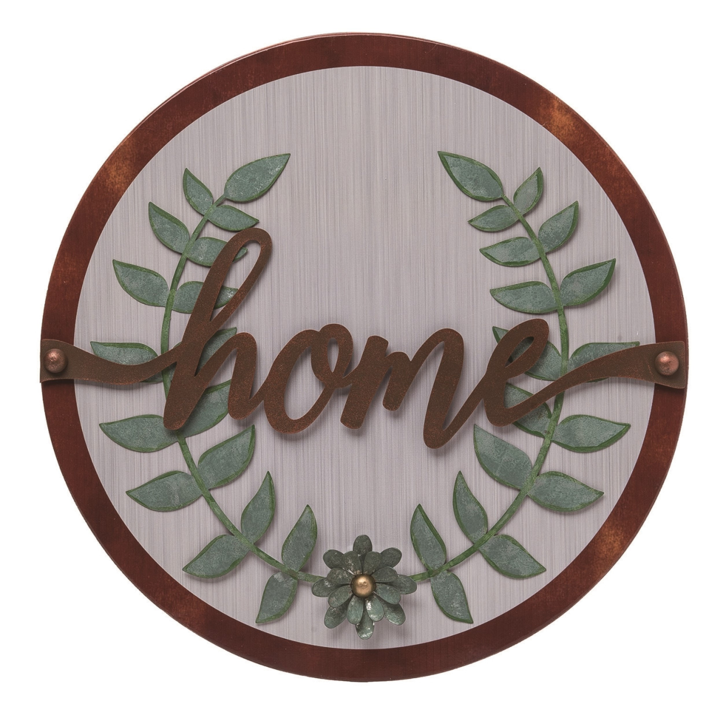 Rosalind Wheeler Metal 18.25" Bronze Spring Home Layered Wall Decor ...