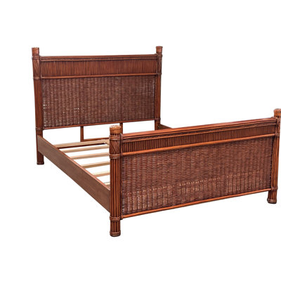 Darby Home Co Bahe Wicker/Rattan;Solid Wood Standard Bed | Wayfair