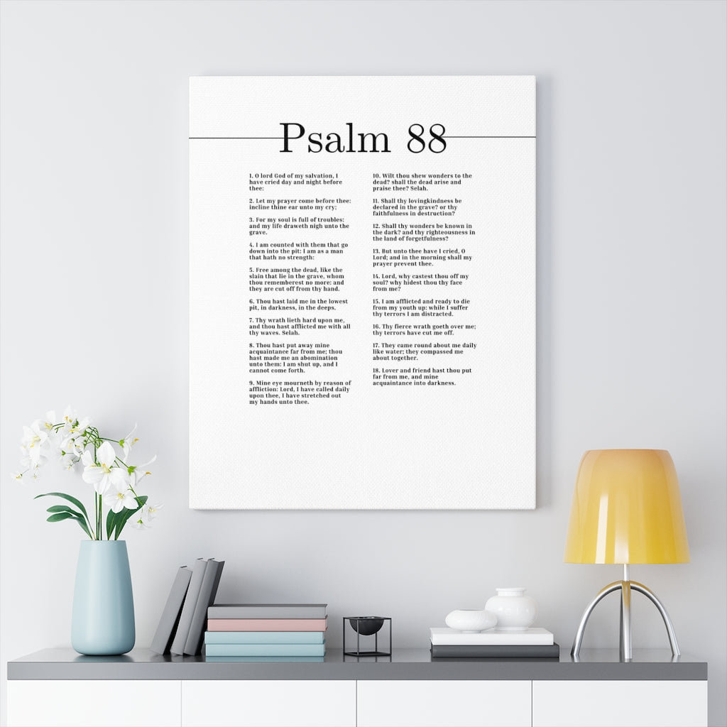 Trinx O Lord, God of My Salvation Psalm 88 Christian Wall Art Bible ...