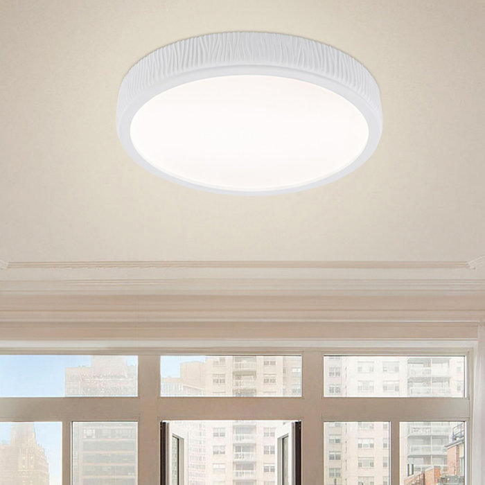 Ophelia & Co. 20" 1 - Light Modern Flush Mount Ceiling Light Fixture ...