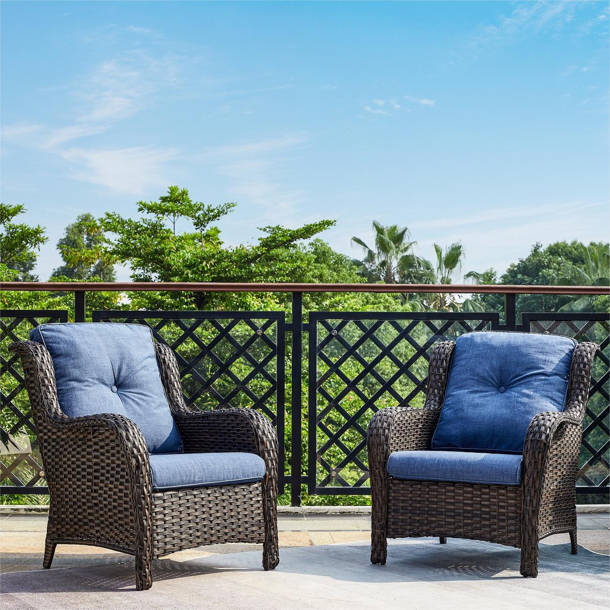 Hummuh Carolina 4 - Person Outdoor Seating Group with Cushions ...