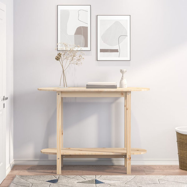 17 Stories Horvitz 40Cm Solid Wood Console Table | Wayfair.co.uk