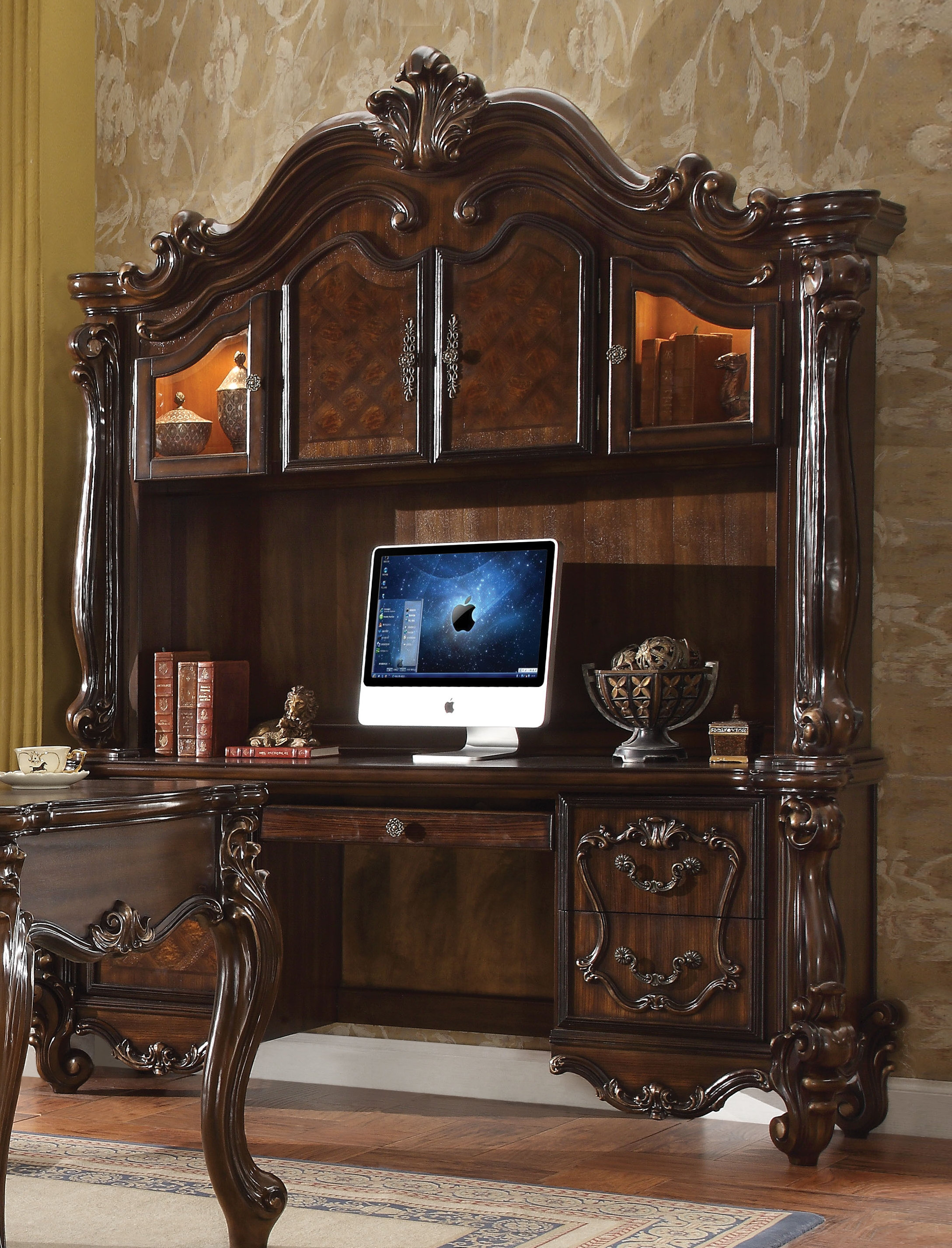 A&J Homes Studio Davidson Computer Desk With Hutch | Wayfair