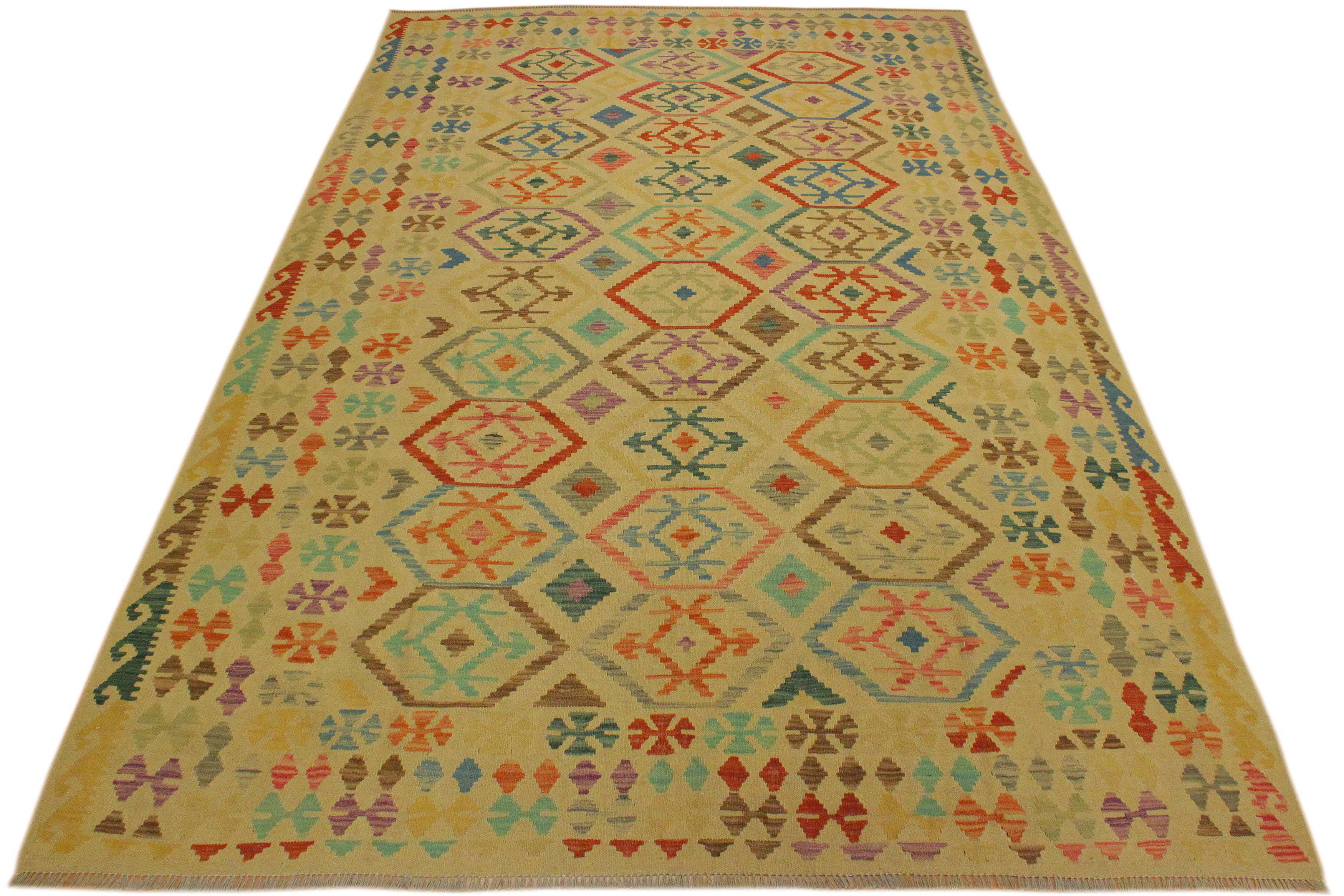Isabelline One-of-a-Kind Sinclair Handmade Kilim 6'10" x 9'7" Wool ...