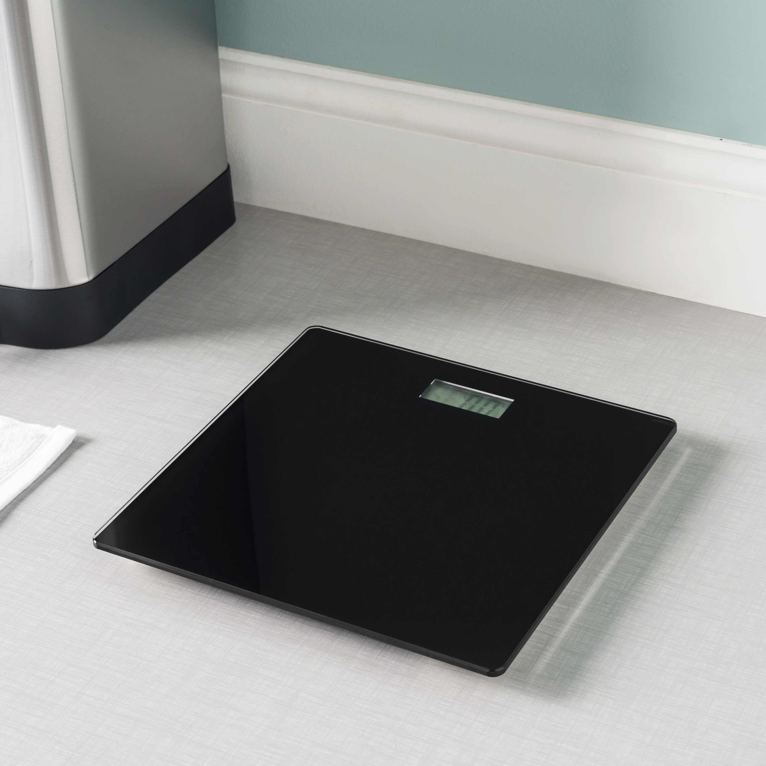 Symple Stuff Sleek LCD Display Digital Glass Bathroom Scale & Reviews ...