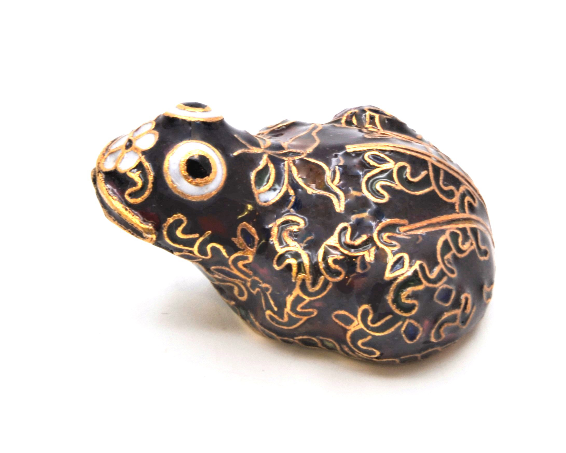 World Menagerie Hand Made Cloisonne Enamel Frog With An Intricate ...