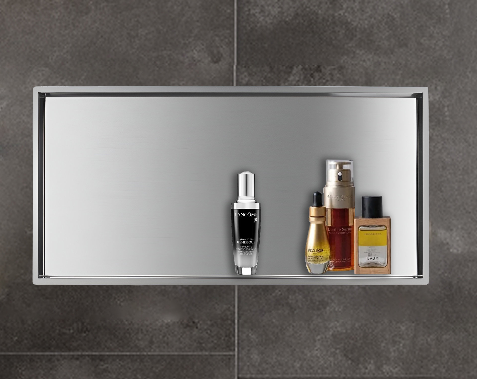 DecoMust Niche de douche, acier inoxydable poli - Wayfair Canada