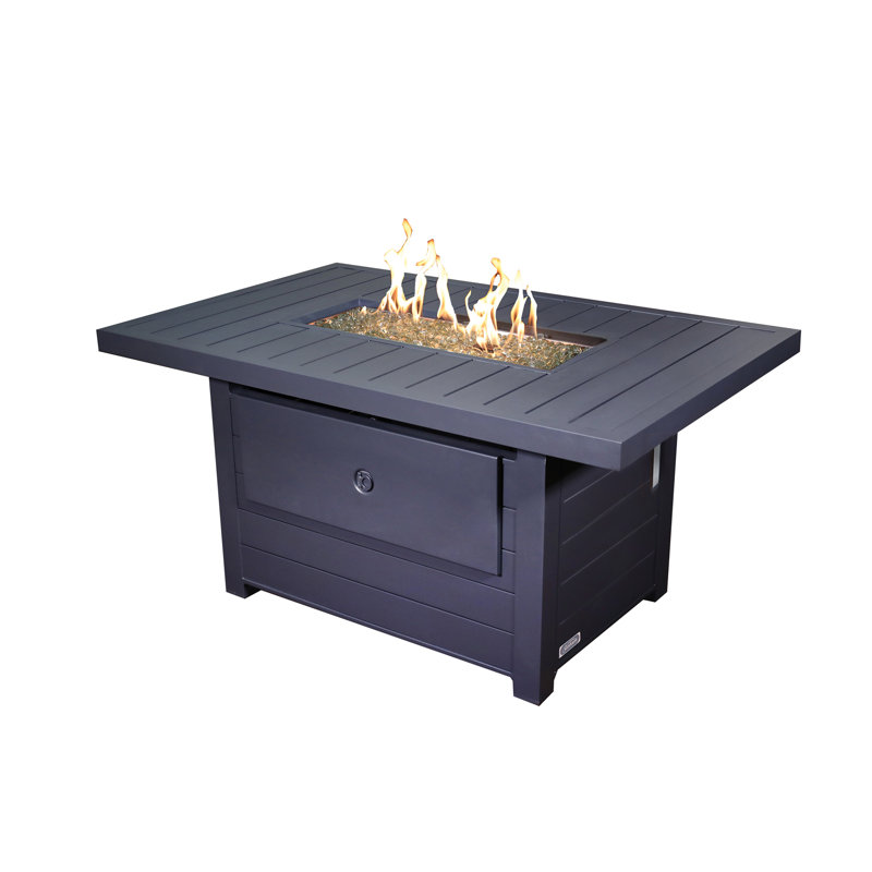 Sunbeam Serenity Aluminum Propane/Natural Gas Fire Pit Table & Reviews ...