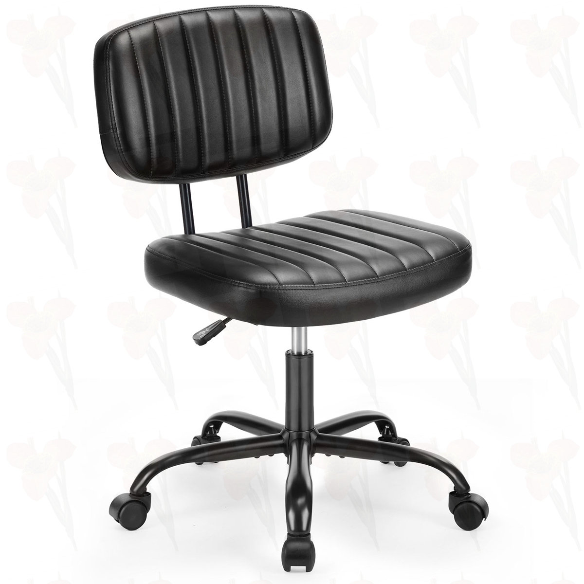 Ebern Designs Comfortable PU Leather Low Back Task Chair for Home ...