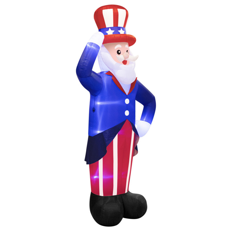 The Holiday Aisle® Geoppo Uncle Sam Inflatable | Wayfair