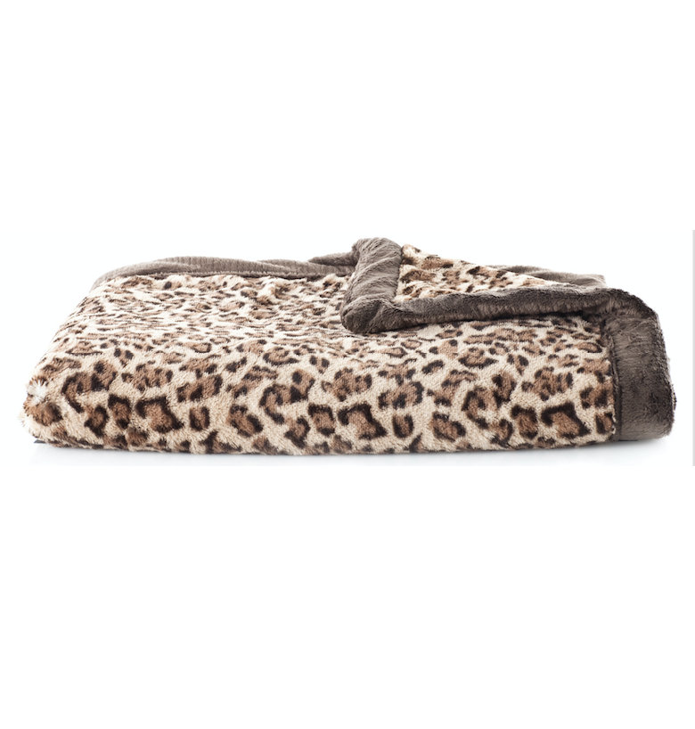 Latitude Run® Shryock Leopard Lush Luxury Mini Baby Blanket | Wayfair
