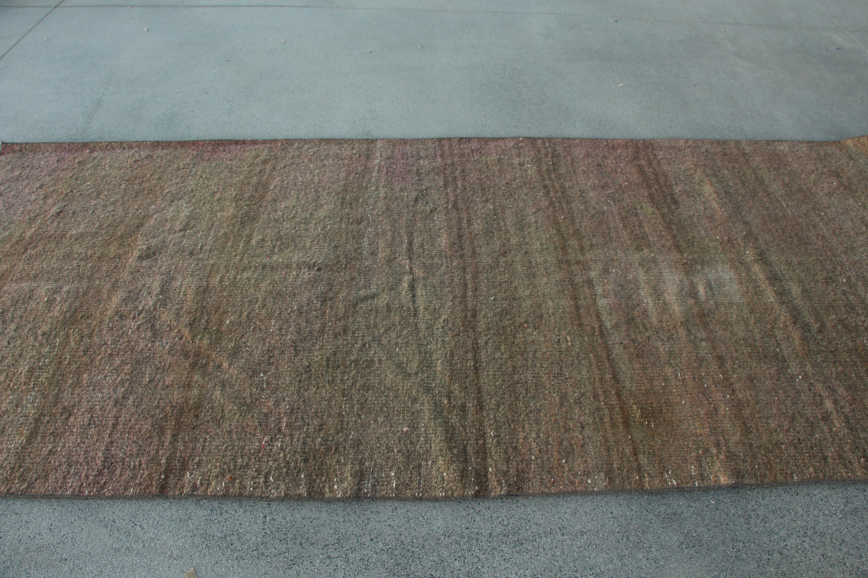 Bungalow Rose Large Vintage Turkish Kilim in Striped Green for Living ...