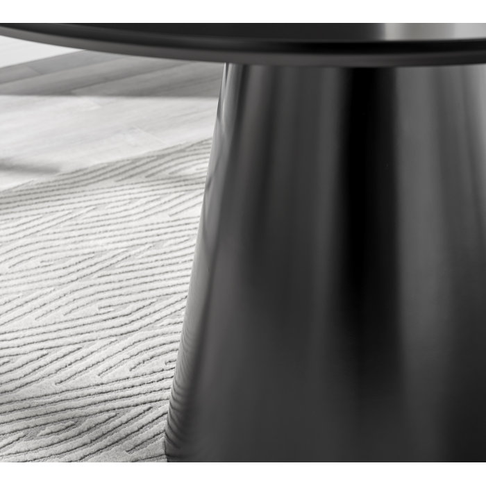 Bless international Edward Statement Pedestal Dining Table Set with 4 ...