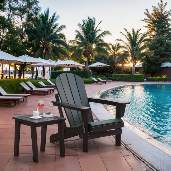 Polyfurniture High - Density Polyethylene (HDPE) Folding Adirondack ...