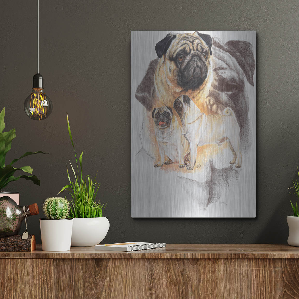 Winston Porter " Pug And Ghost " by Barbara Keith | Wayfair