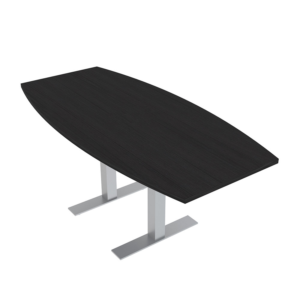 Skutchi Designs, Inc. 6 Person Boat Shaped Conference Table Metal T ...