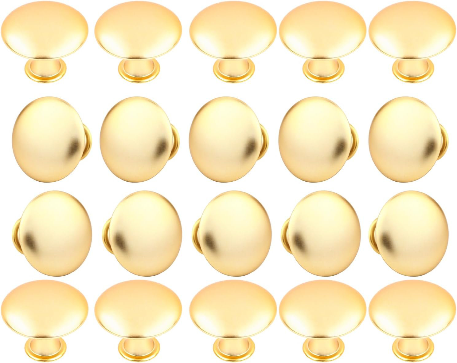 cangbaoge 20 Pack Cabinet Knobs - Round Hollow Aluminum Alloy Drawer ...