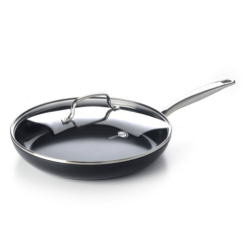GreenPan Chatham Healthy Ceramic Nonstick, 12" Frying Pan with Lid ...