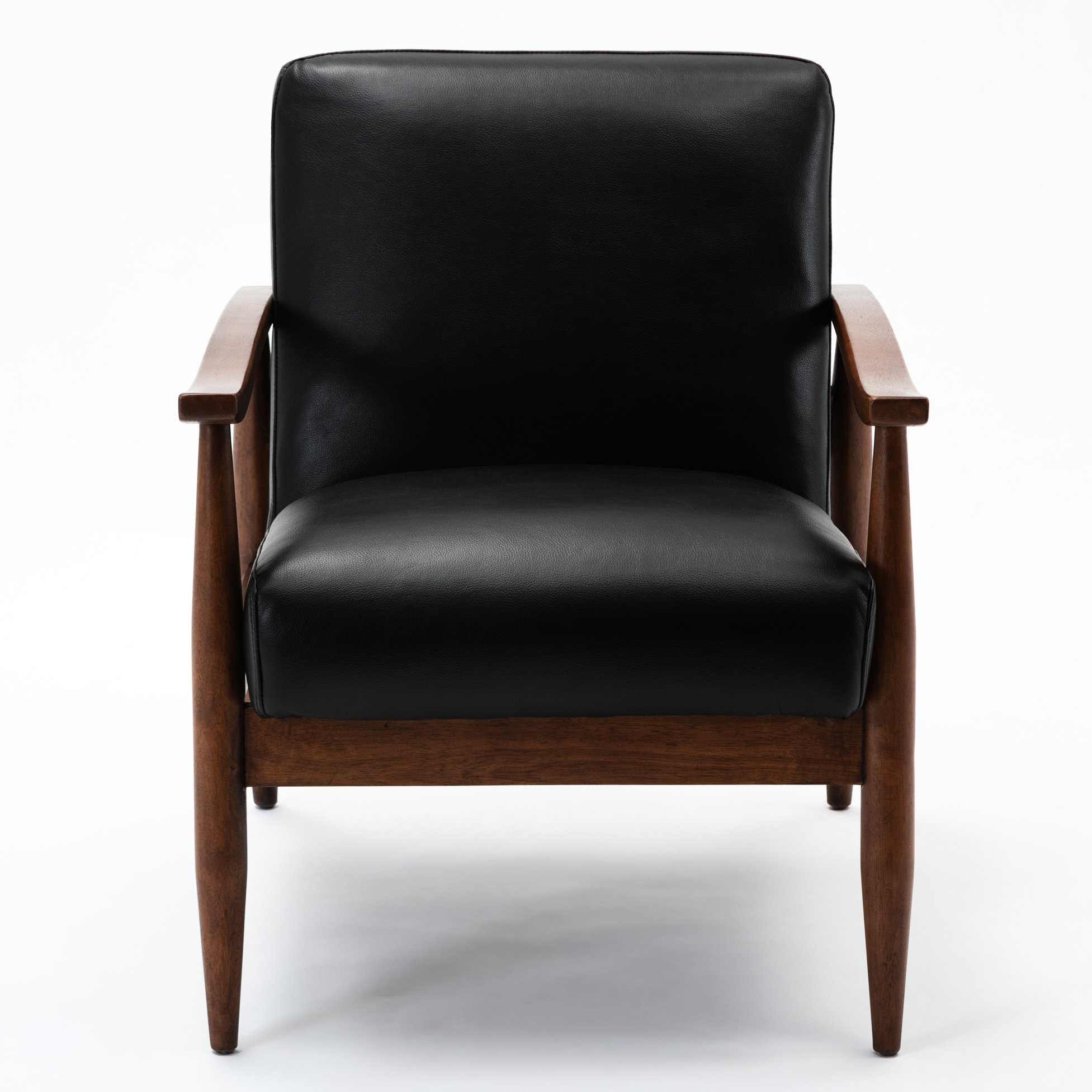 Corrigan Studio® Black Leather Gel Chair - Easy To Maintain Surface ...
