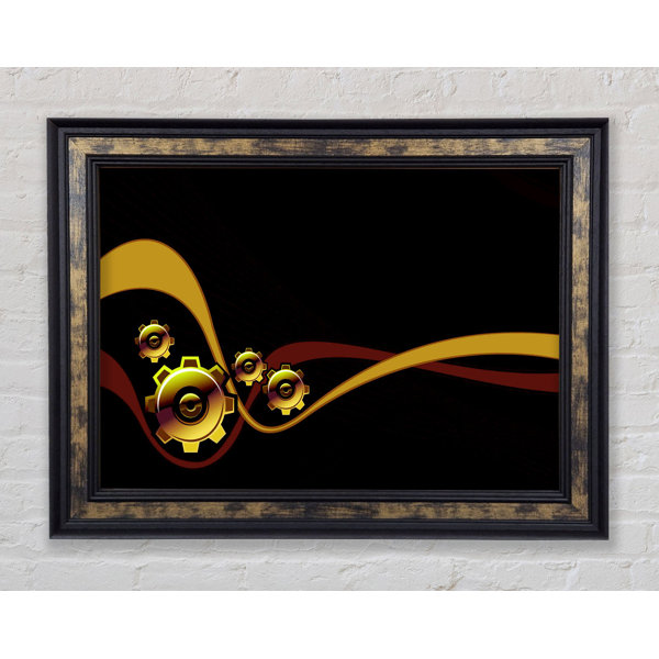 Bright Star Gold Cogs Of Time - Print | Wayfair.co.uk