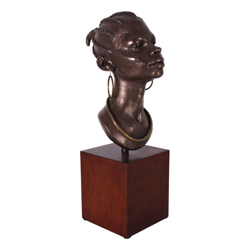 World Menagerie Ulrica African Bust on Stand & Reviews | Wayfair