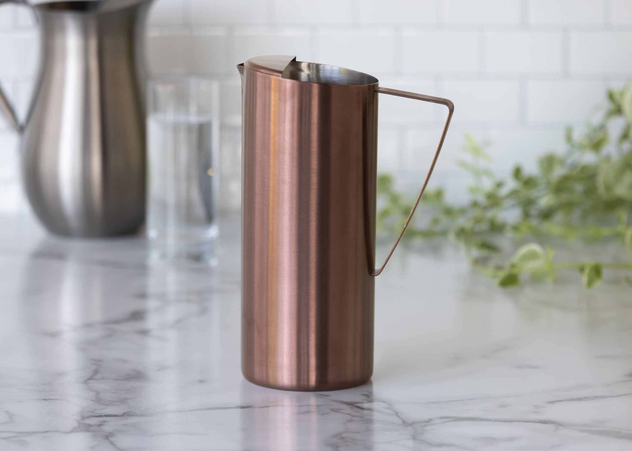 Service Ideas Stainless Steel 64.2 Oz. Pitcher with Ice Guard | Wayfair