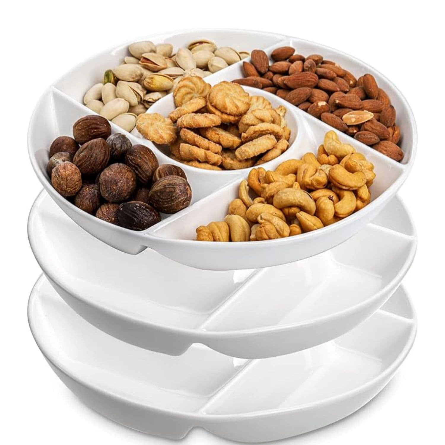 Latitude Run® 3-Pack Ceramic Serving Trays for Chips & Dips | Wayfair