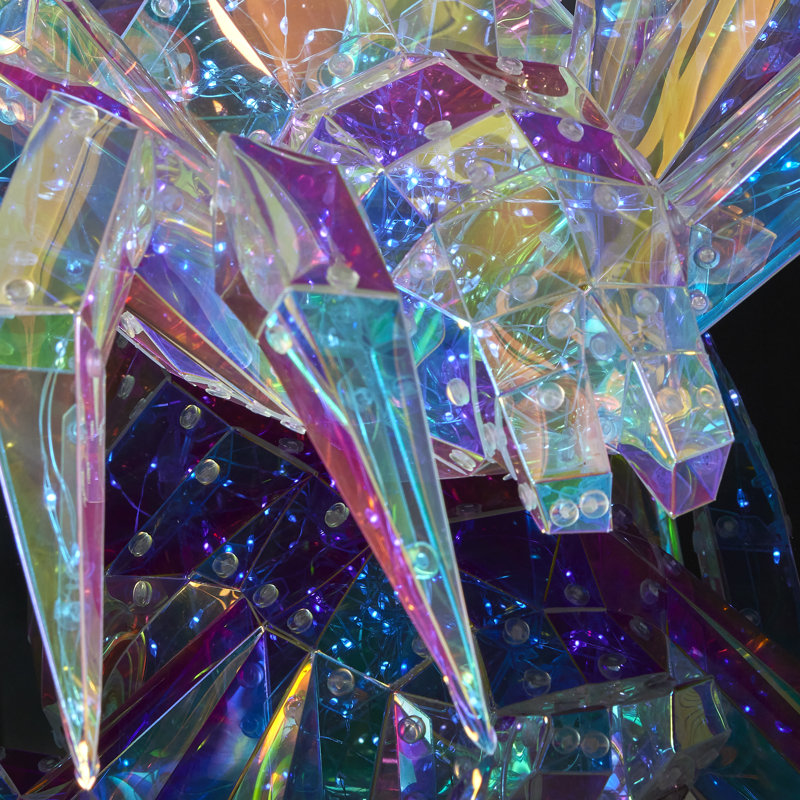 The Holiday Aisle® Prismatic Iridescent Spider 14", LED Lights | Wayfair