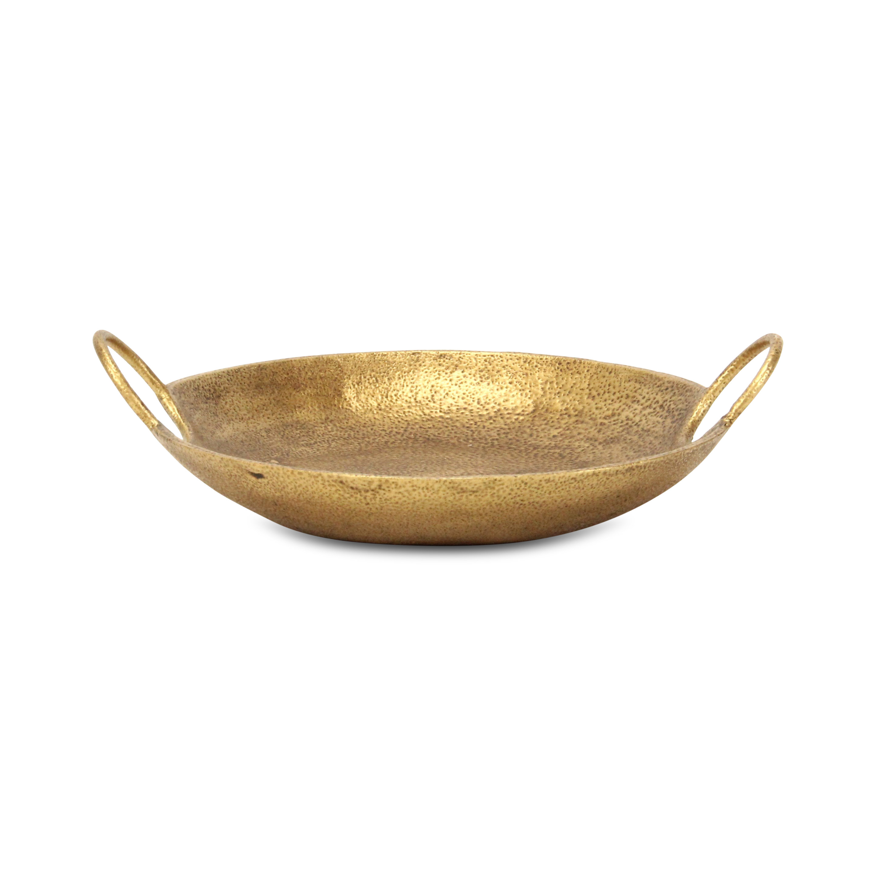 Mercer41 Khilov Rounded Handle Gold Cast Iron Dish | Wayfair