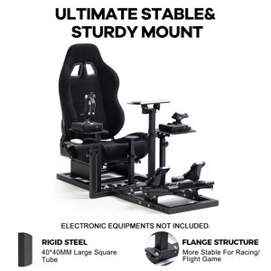 Anman Flight Simulator Bracket Racing Simulator Stand NO Steering Wheel ...