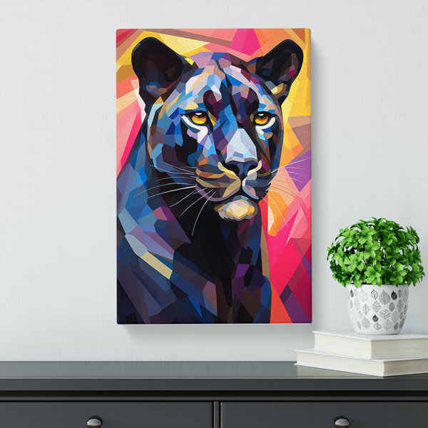 17 Stories Panther Cubism No.2 - No Frame Art Prints | Wayfair.co.uk