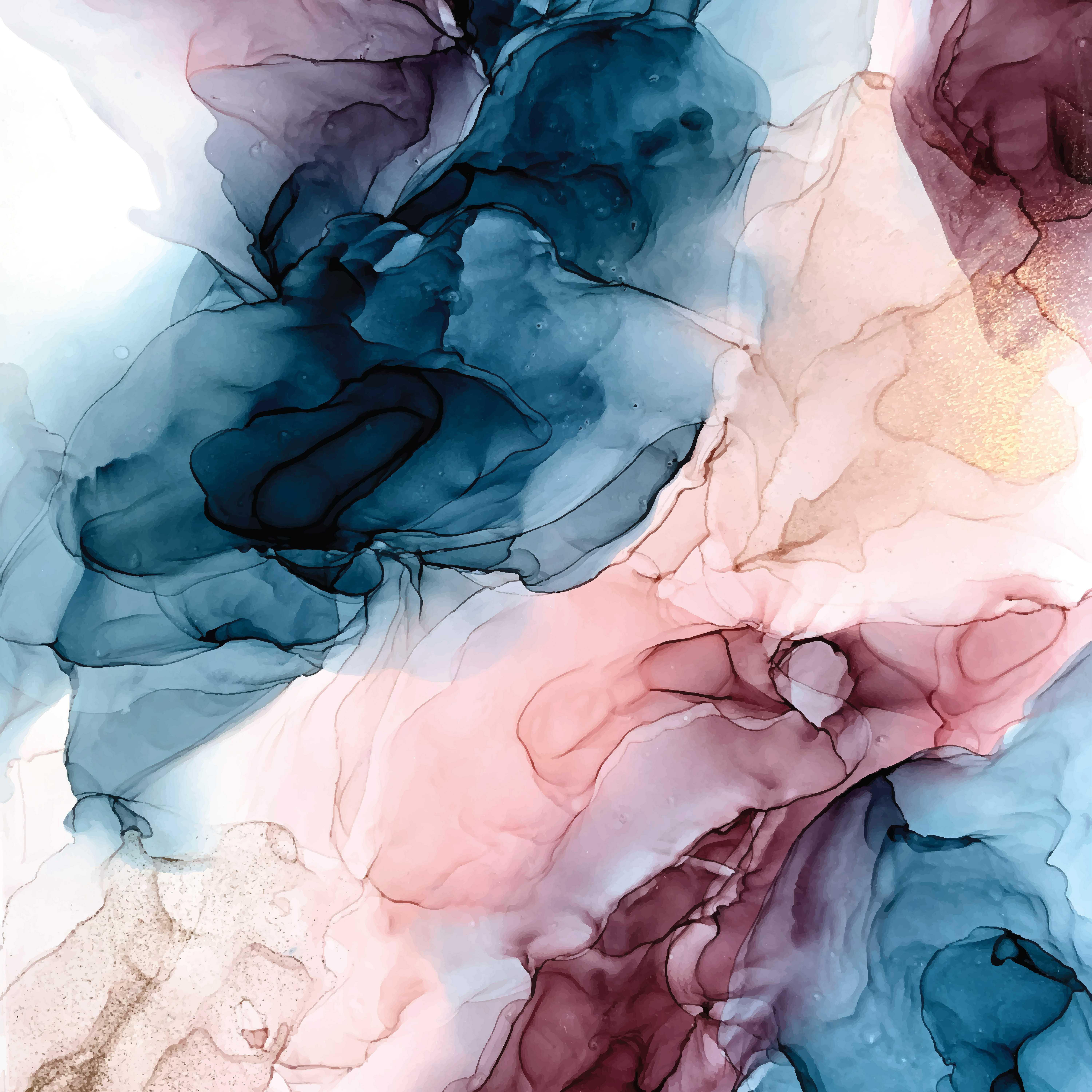 Wrought Studio™ Deneil Elizabeth Karlson Pastel Plum Deep Blue Blush ...