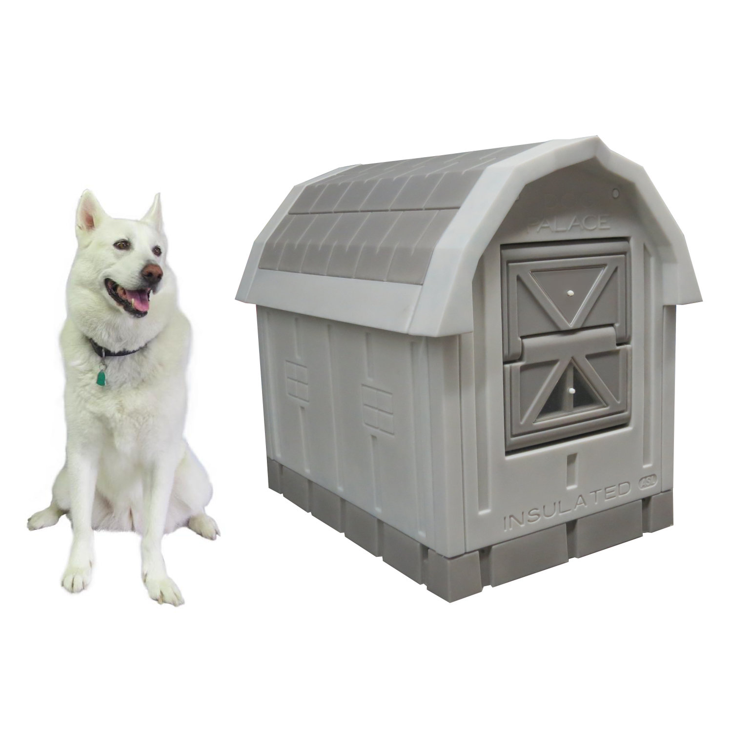 Dog Palace Premium Insulated Dog House Dog Palace & Reviews - Wayfair ...