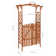Bay Isle Home Waris 96cm W x 46cm D Solid Wood Garden Arches with Gate ...