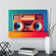 17 Stories Retro Boombox Art - Wrapped Canvas Print | Wayfair.co.uk