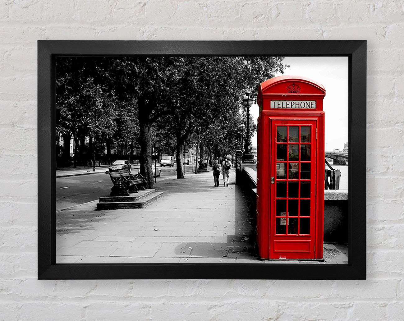 Bright Star Red Phone Box London - Single Picture Frame Art Prints ...