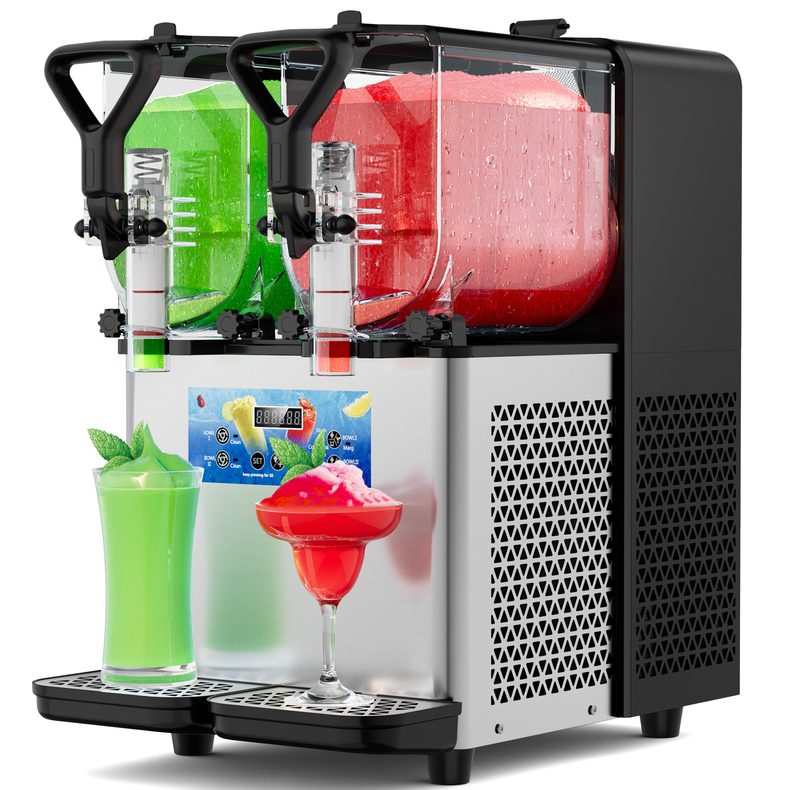 LINKEWODE Commercial Slushy Machine, 6l Tank Slushie Machine, 230w ...