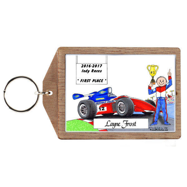 Printed Perfection Personalized Race Car Driver, Indy - Male Wooden Key ...