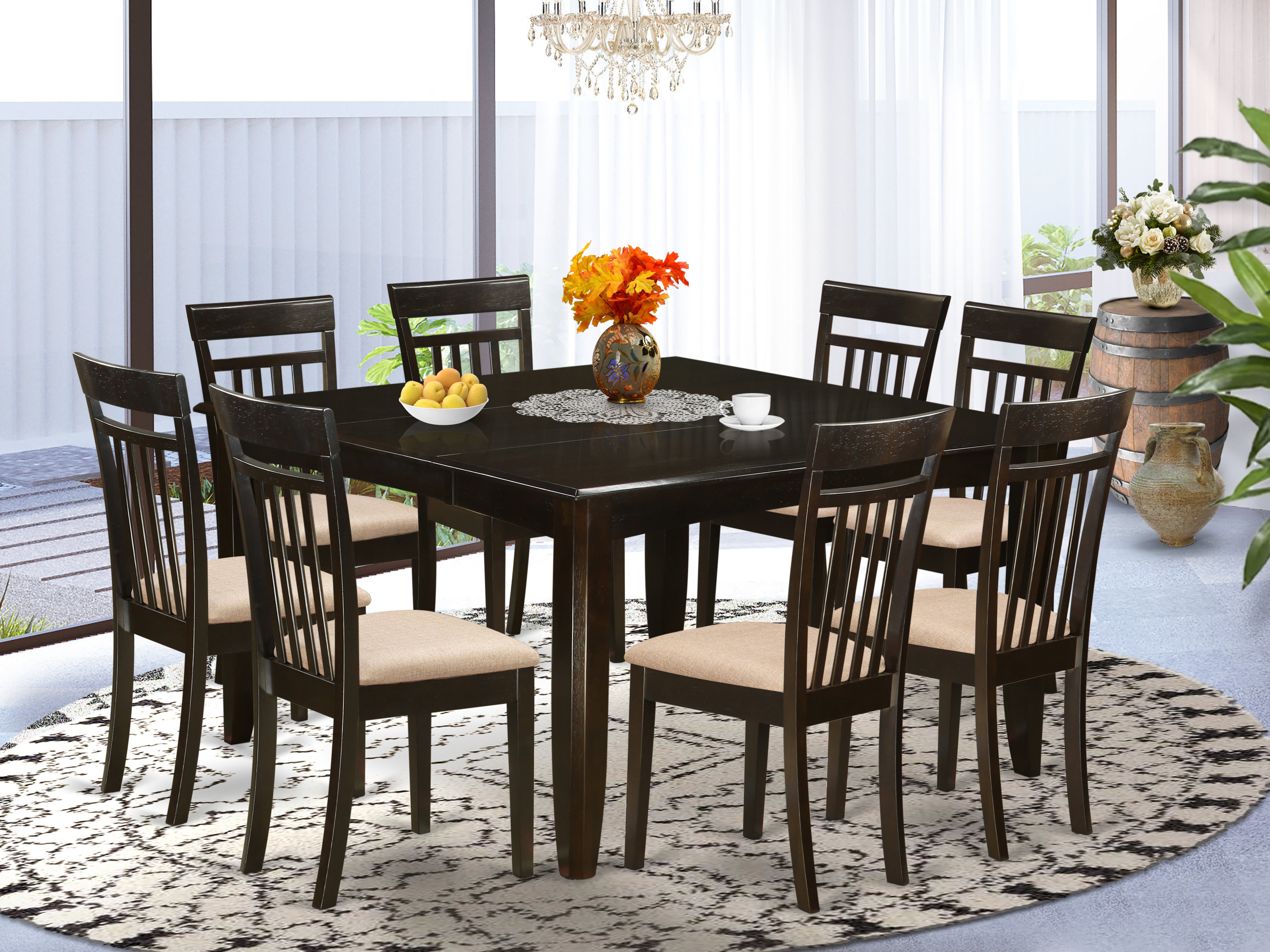 August Grove Pilning Solid Rubberwood Dining Set et Commentaires ...