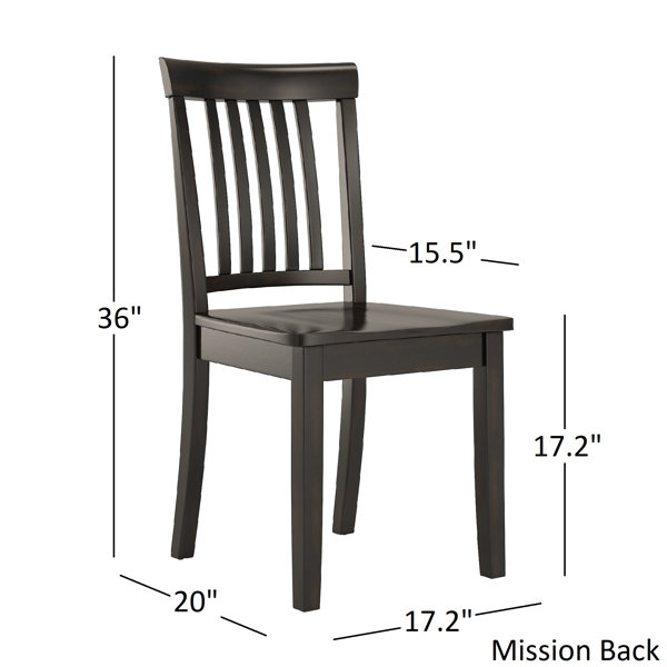 Lark Manor Alexa-Mae Solid Wood Slat Back Side Chair & Reviews | Wayfair