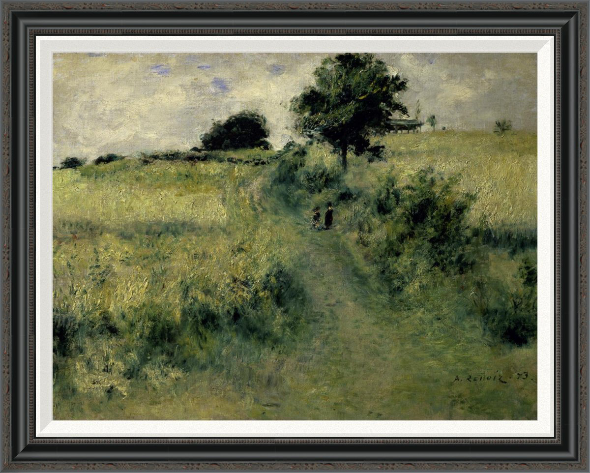 Vault W Artwork Deux personnes dans un champ par Pierre-Auguste Renoir ...