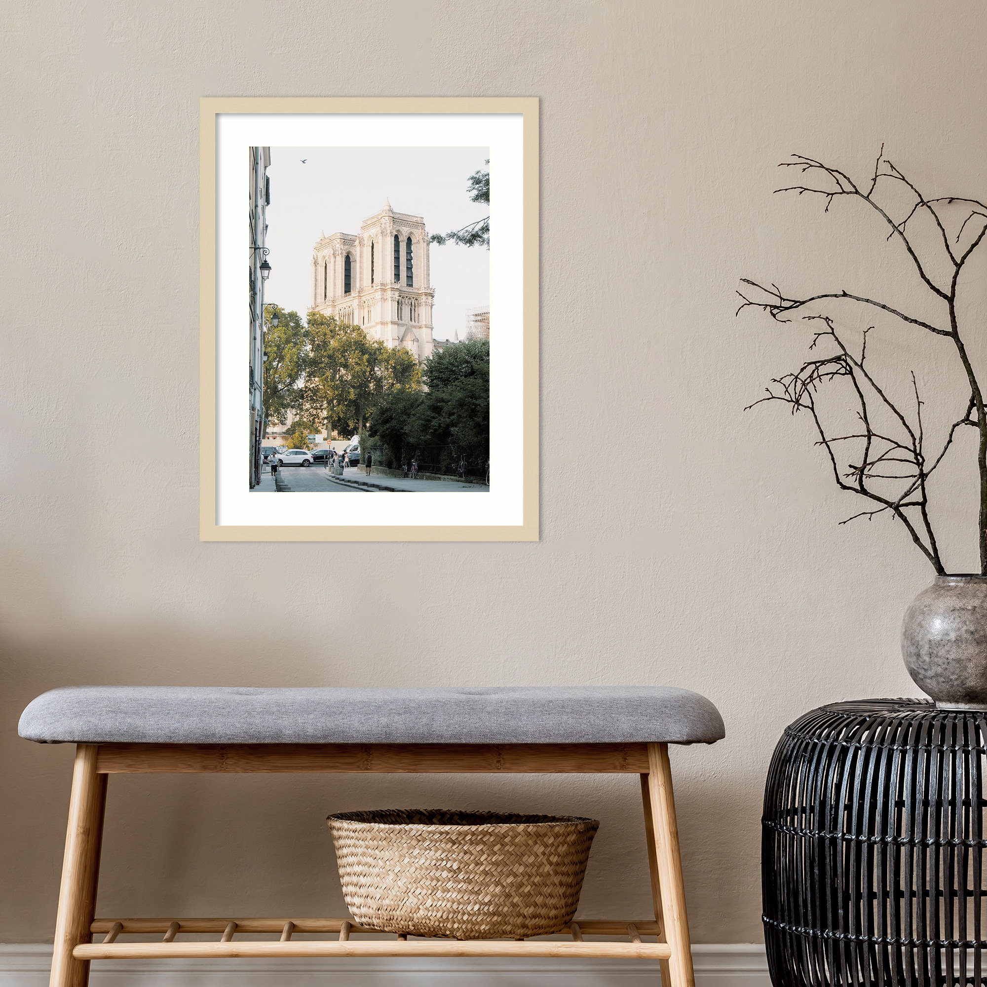 Latitude Run® Notre Dame By Krista Broadway Wood Framed Wall Art Print ...