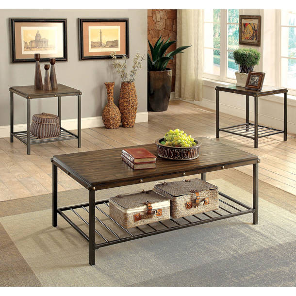 Loon Peak® Mischa 3 - Piece Living Room Table Set | Wayfair