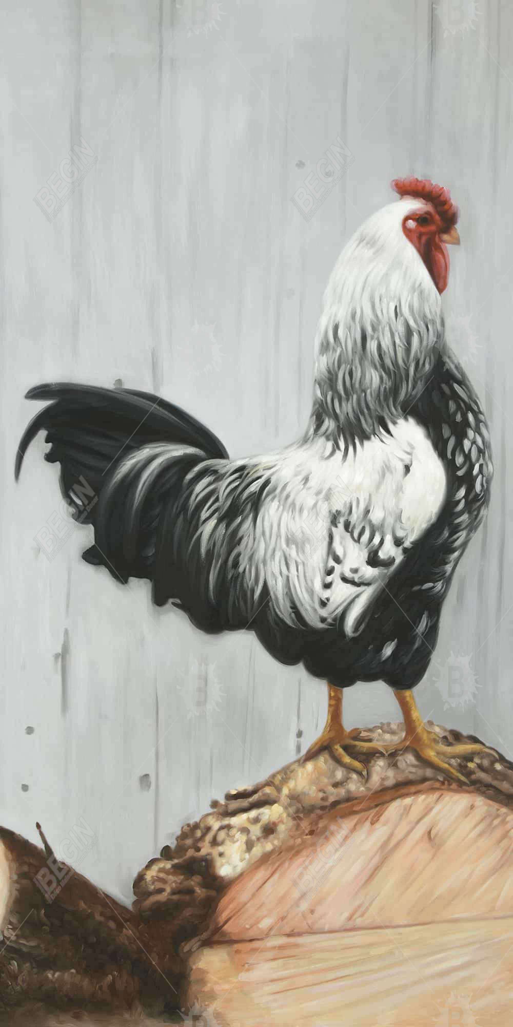 Begin Edition International Inc. Wyandotte rooster - 15.75"x31.50" Desk ...