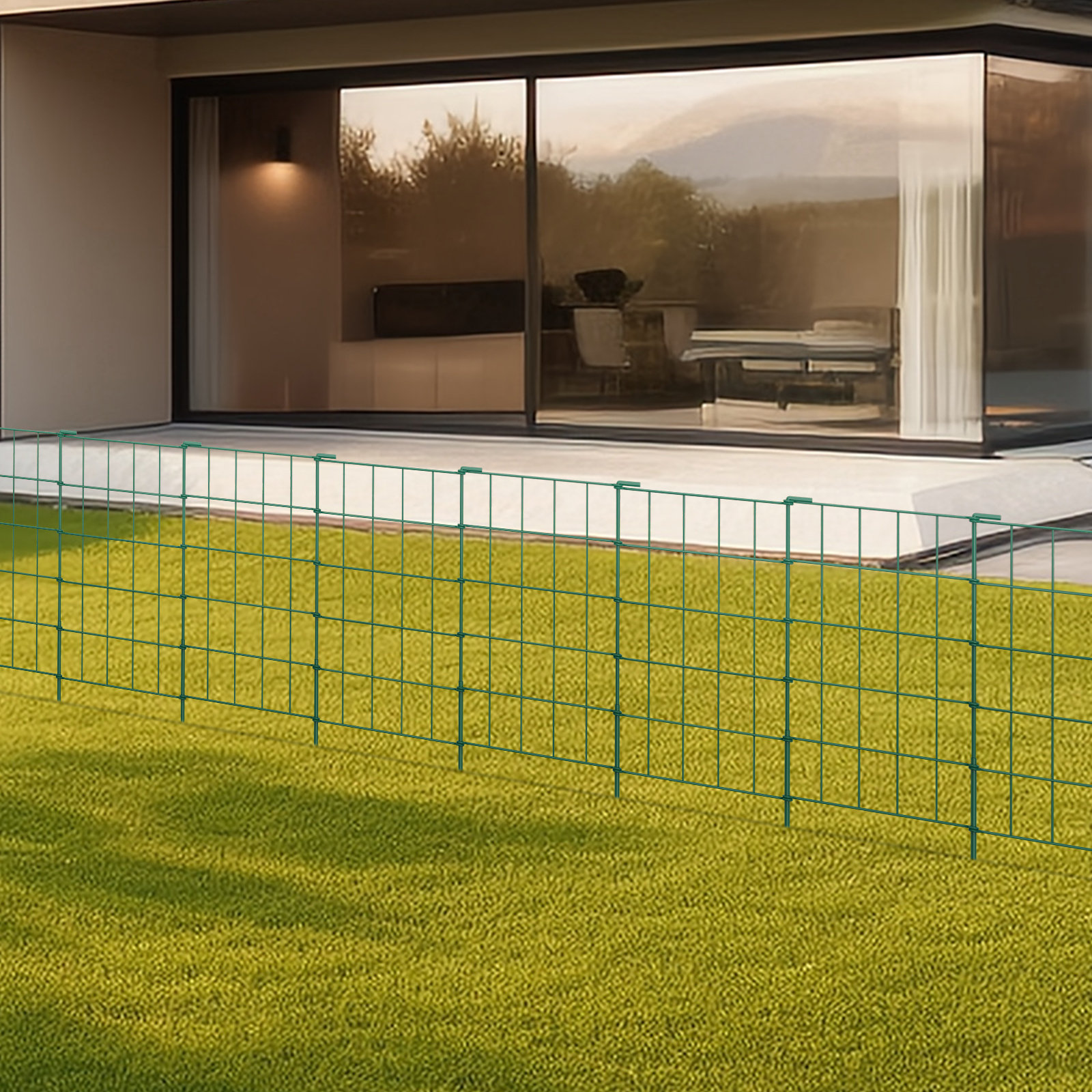 Dundee Deco GREEN Garden Fence 20 Panels 20PCS | Wayfair