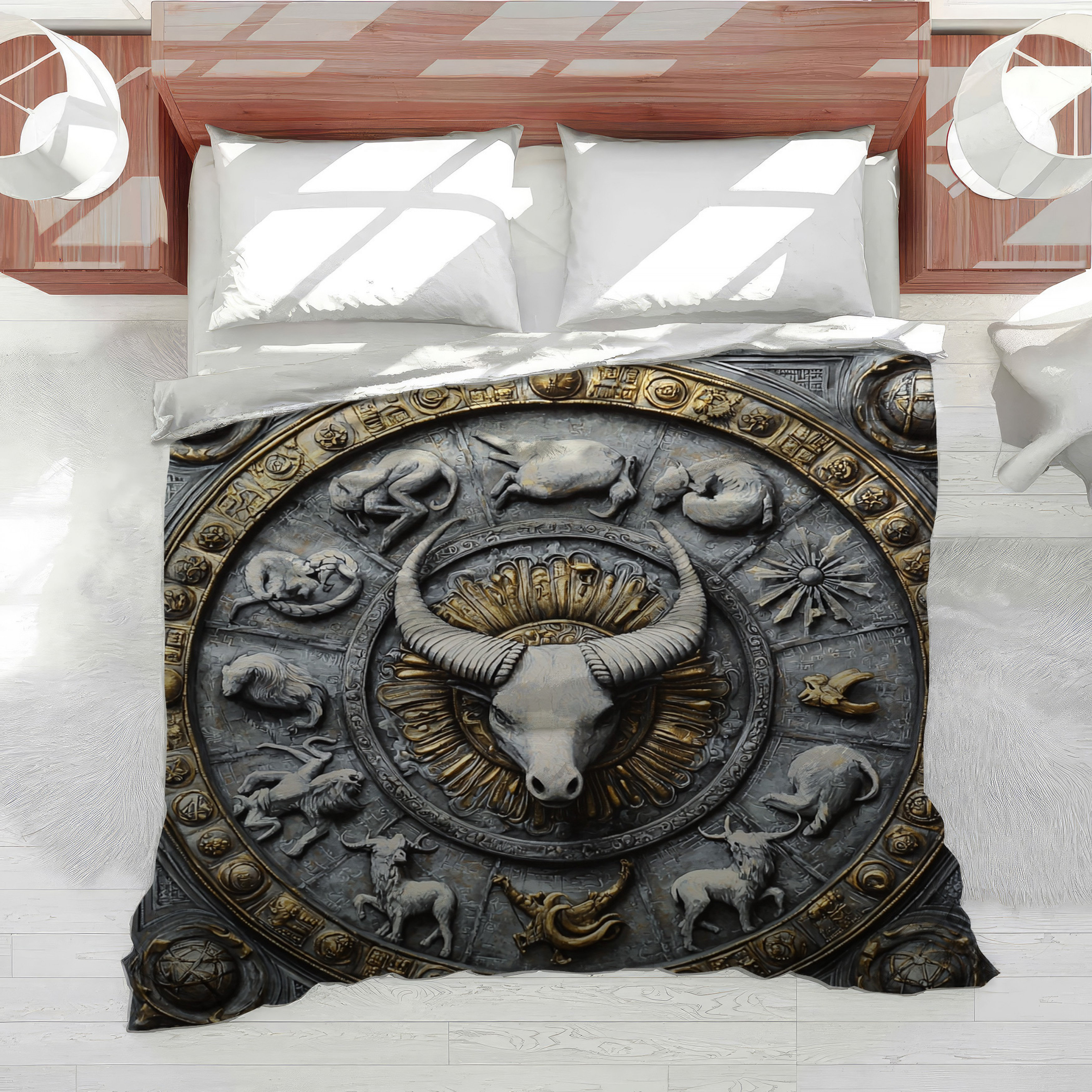 VisionDecor Zodiac Signs Bedding Symbol Comforter Art Deco | Wayfair