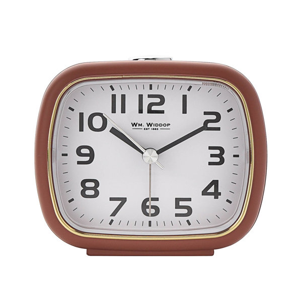 Wm Widdop Analog Quartz Alarm Tabletop Clock | Wayfair.co.uk