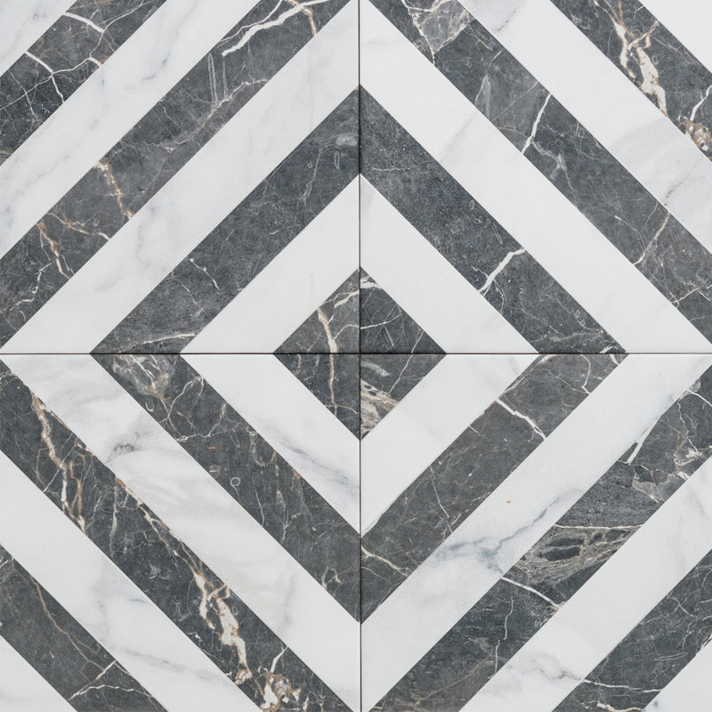 Long Island Mosaics & Tile Palace 8" x 8" Porcelain Patterned Wall ...